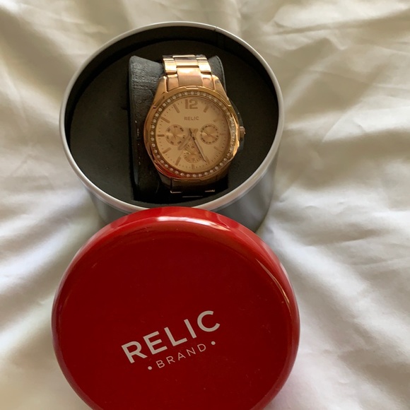 Relic | Accessories | Nib Relic Rose Gold Watch | Poshmark